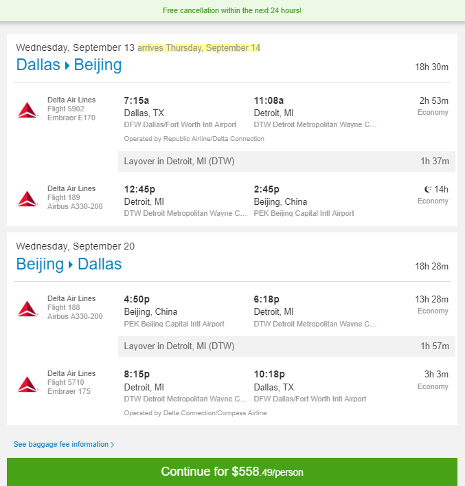 Cheap Flights: Dallas to Beijing $483 r/t – Delta + SkyTeam – Cheap DFW