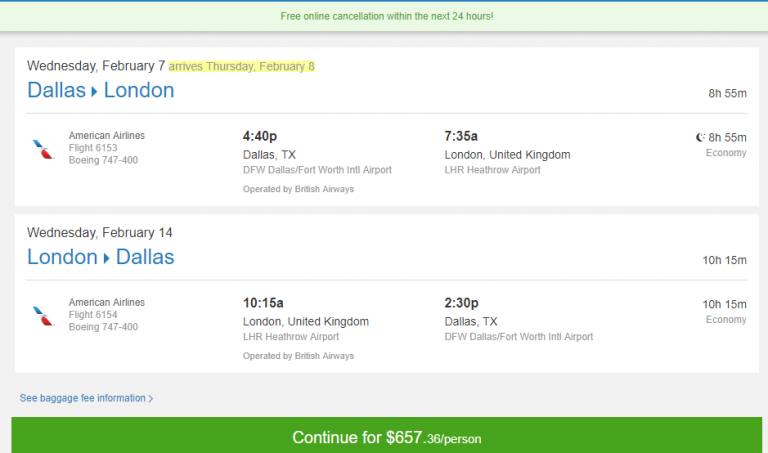 Nonstop Flights: Dallas to London $658 r/t – American / British Airways ...