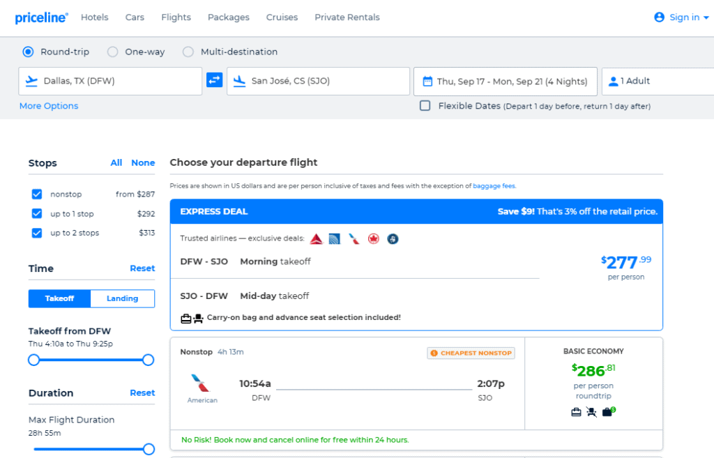 Nonstop Flights: Dallas to/from San Jose, Costa Rica $287 r/t [August ...