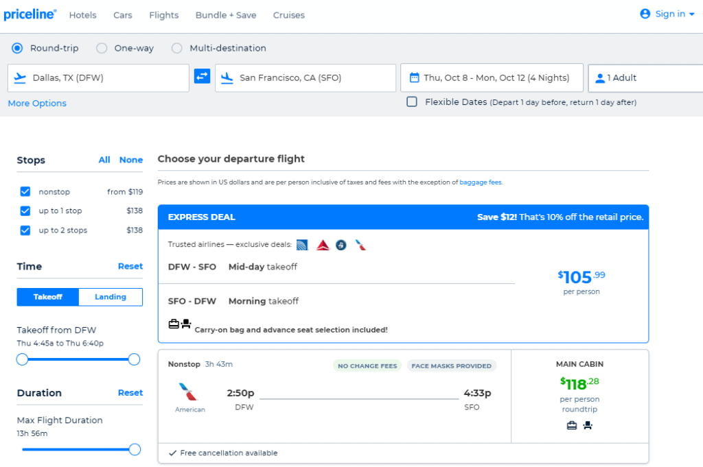 Nonstop Flights: Dallas to/from San Francisco or Seattle $119-$134 ...
