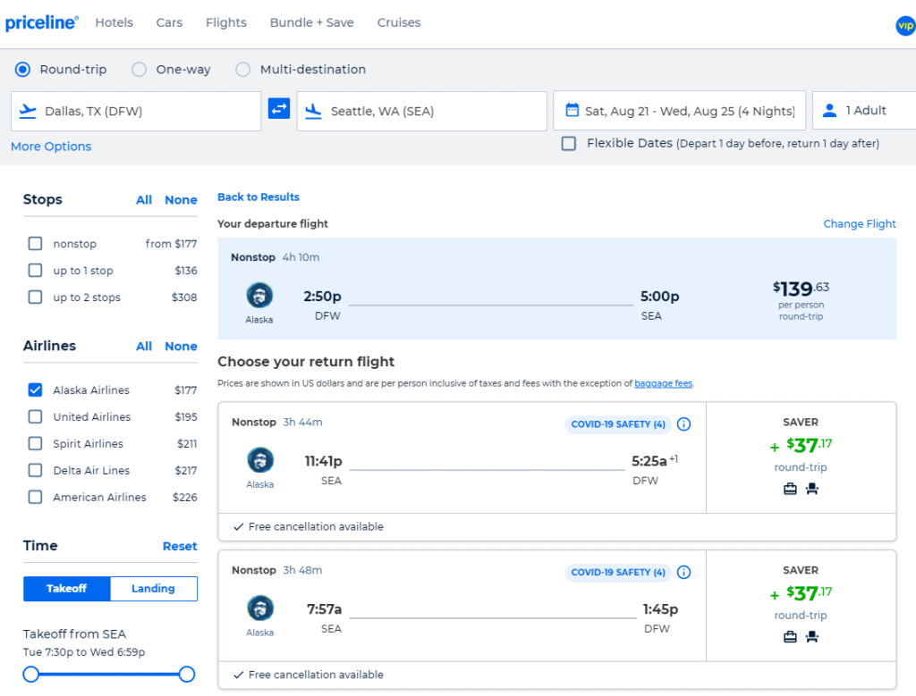Nonstop Flights: Dallas to/from Seattle $177 r/t [August-December ...