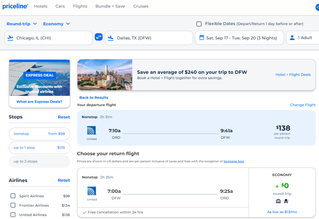 Nonstop Flights: Dallas to Chicago $138-$168 r/t [September-November ...